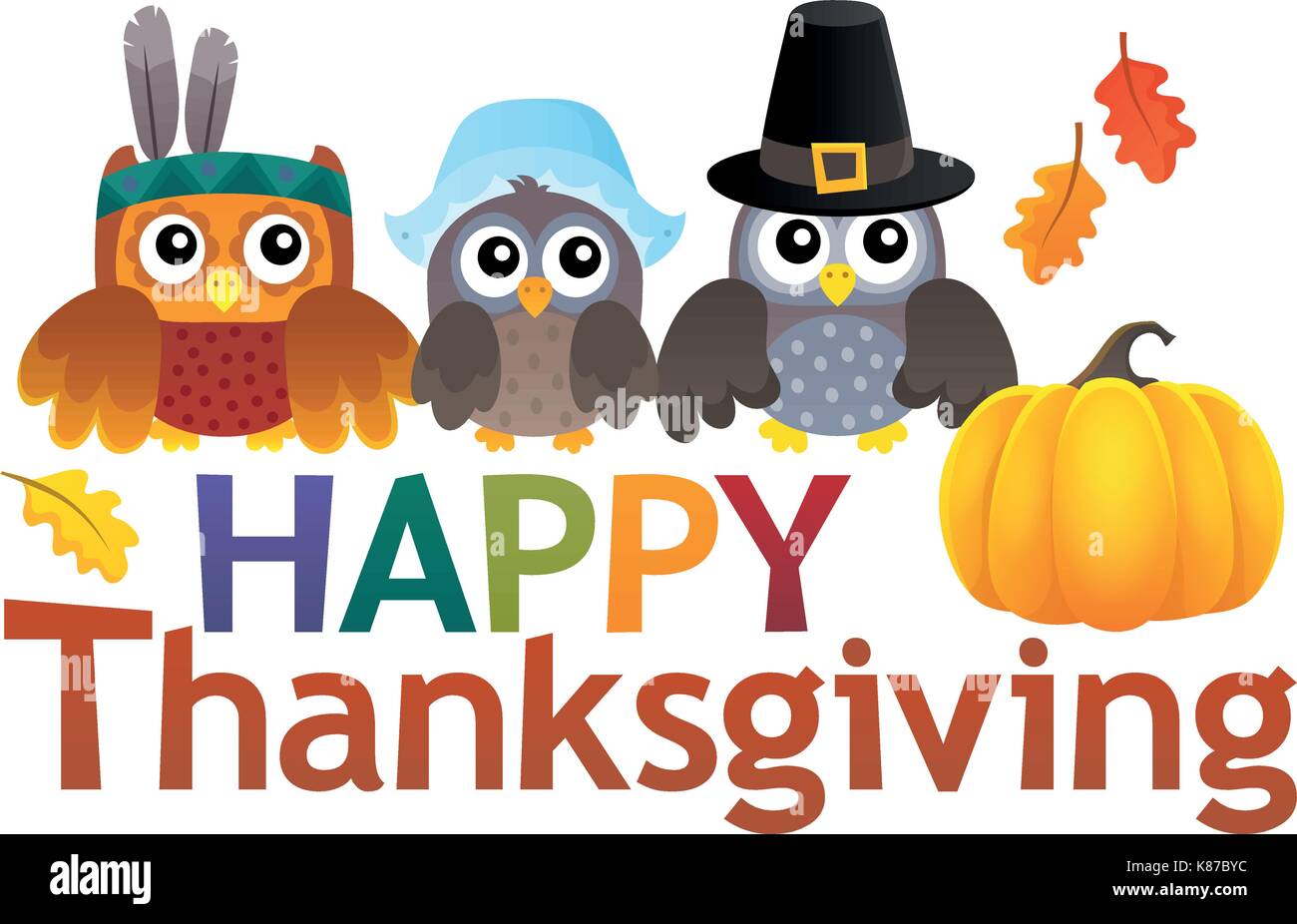 Happy Thanksgiving theme 2 - eps10 vector illustration Stock Vector ...