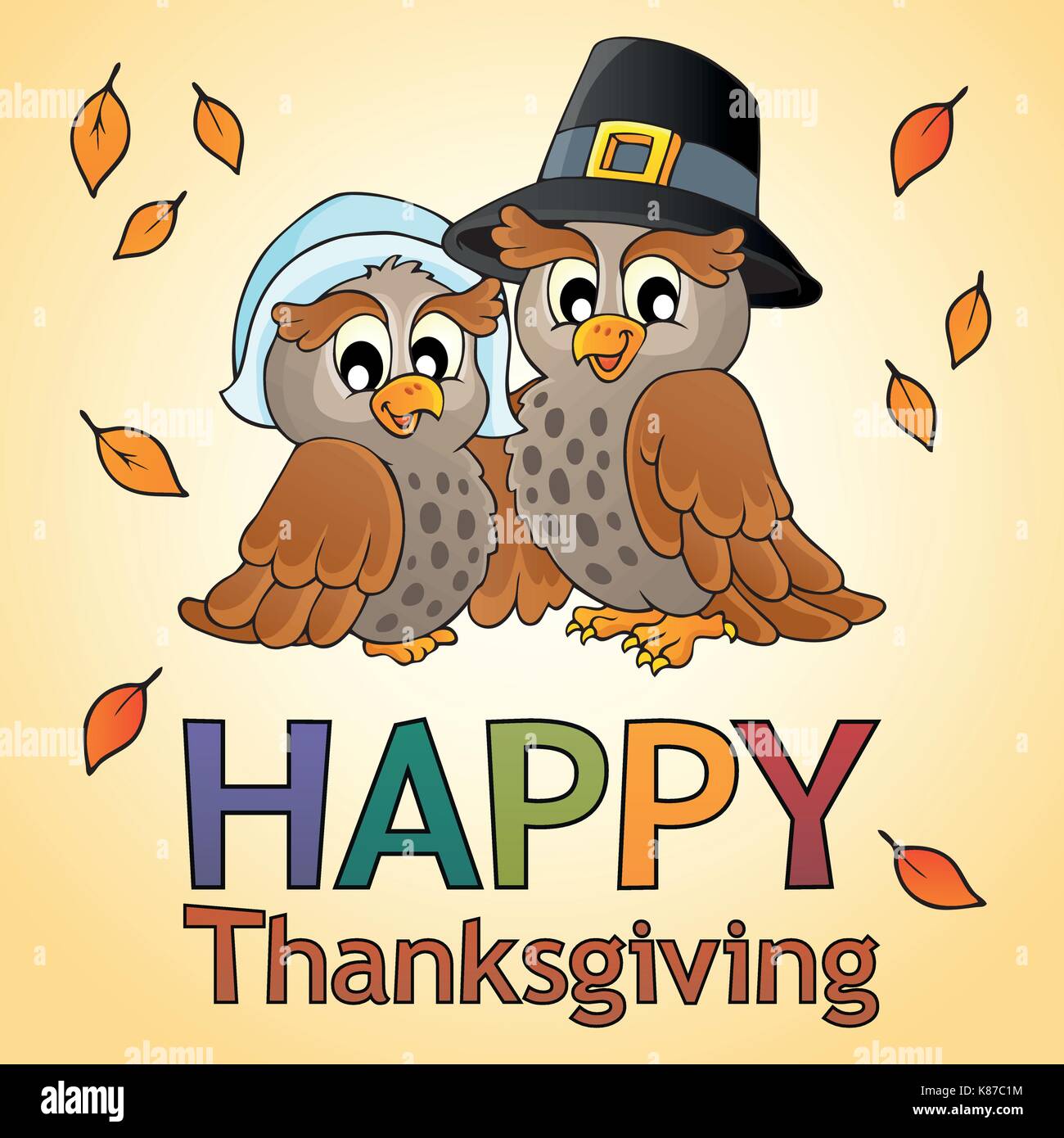 Happy Thanksgiving theme 9 - eps10 vector illustration Stock Vector ...