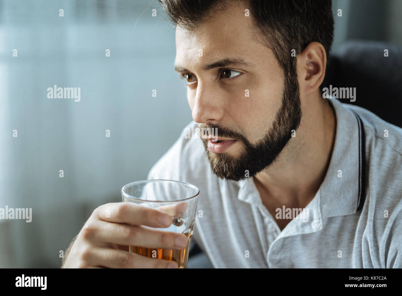Man drinking whisky hi-res stock photography and images - Alamy