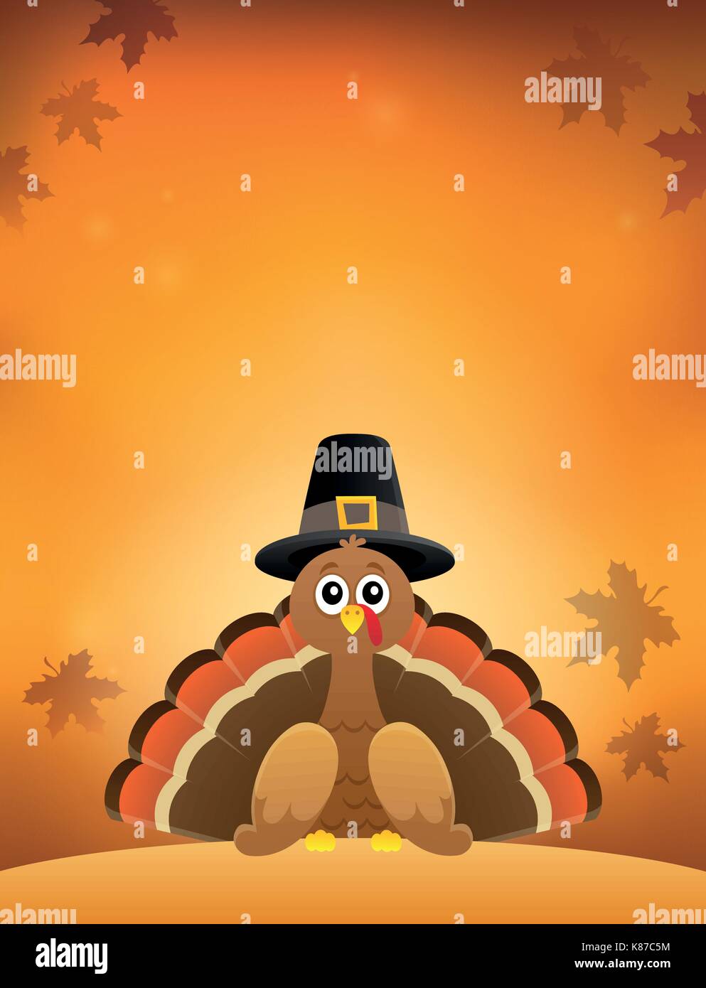 Thanksgiving turkey topic image 1 - eps10 vector illustration Stock ...