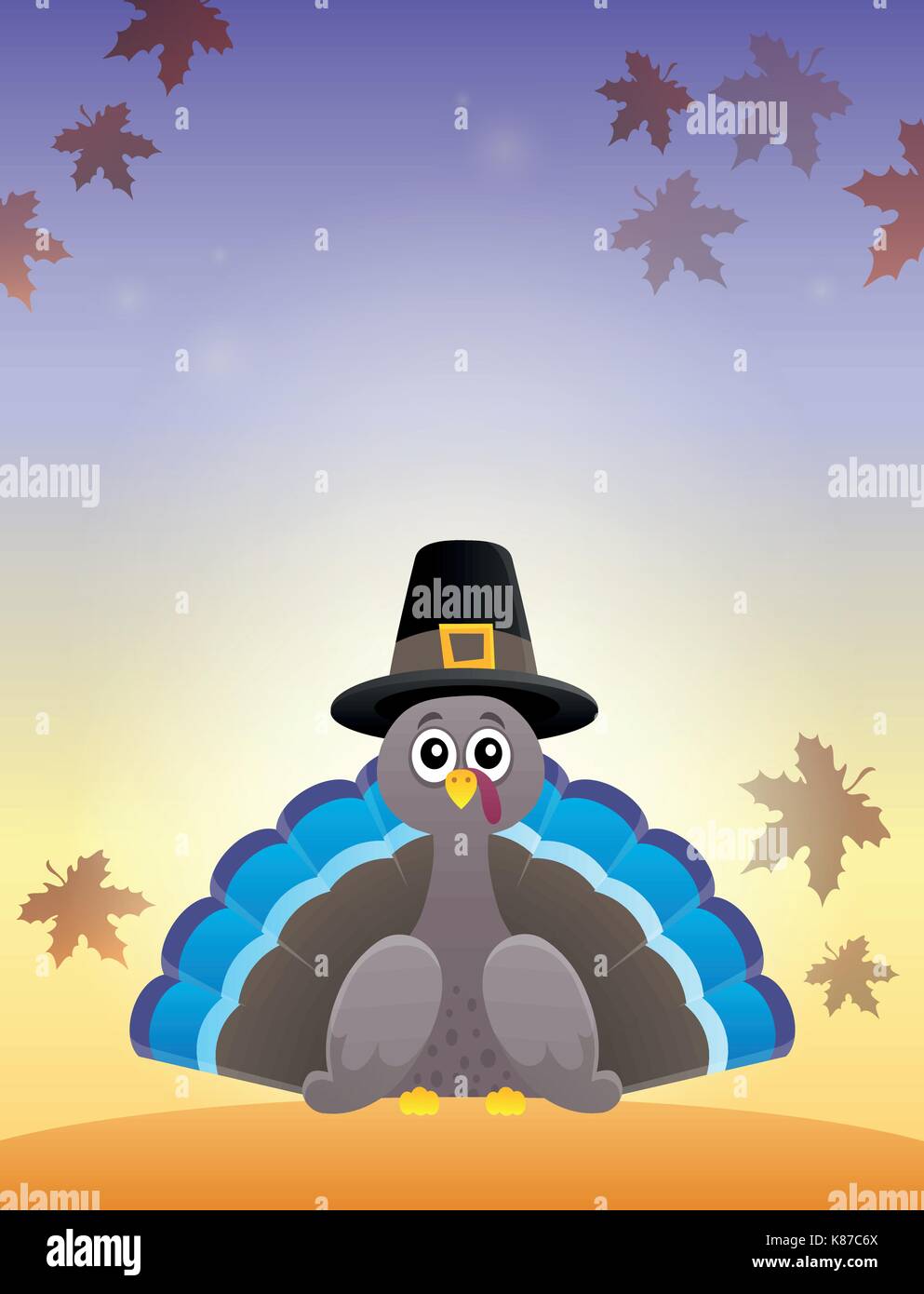 Thanksgiving turkey topic image 6 - eps10 vector illustration Stock ...