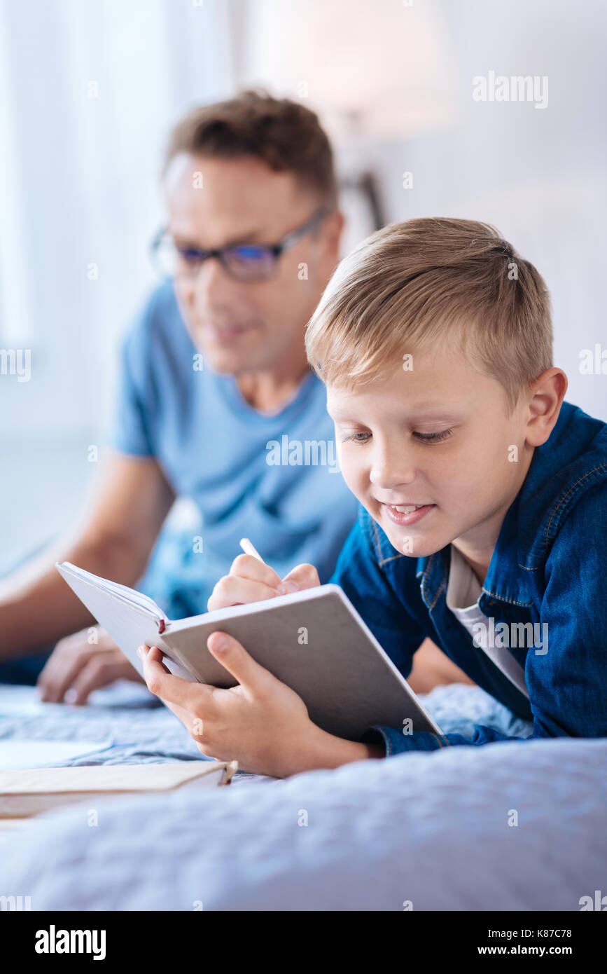 Child diary writing hi-res stock photography and images - Alamy