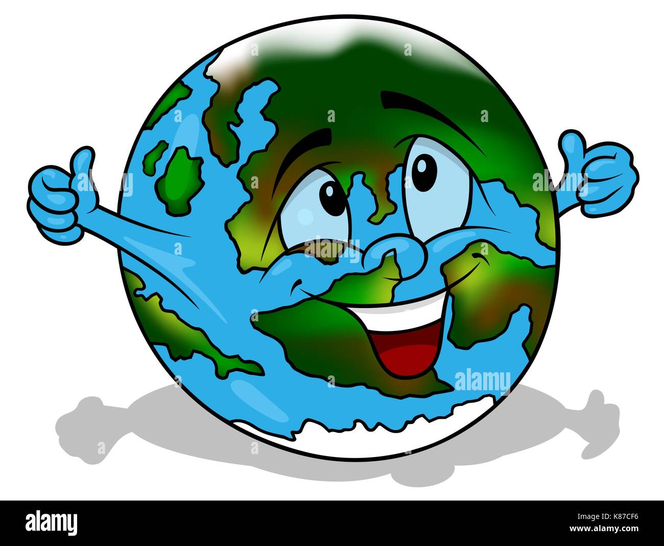 Cartoon earth hi-res stock photography and images - Alamy