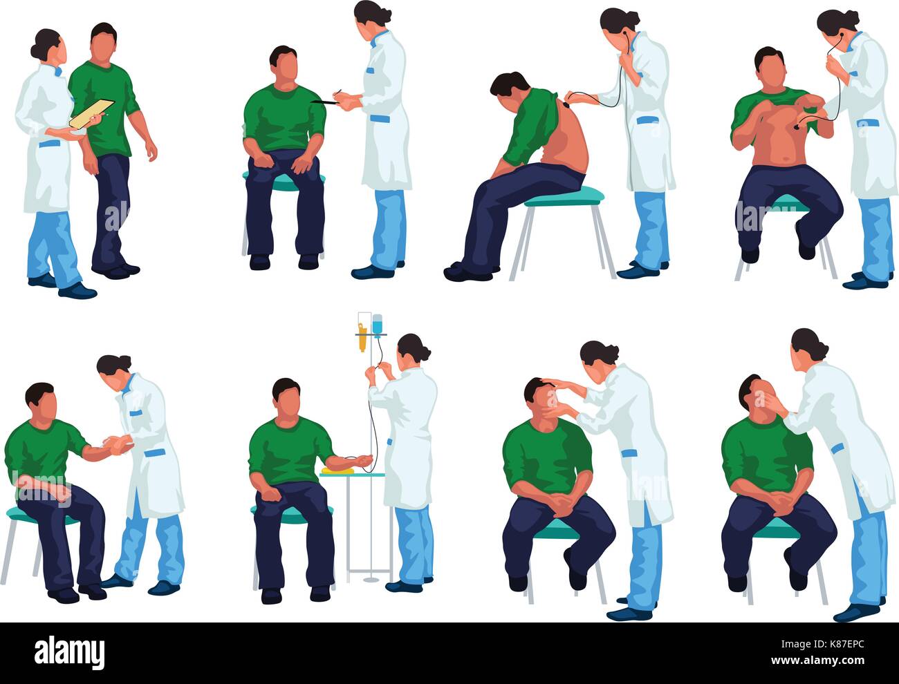 Doctor and surgery and female office Stock Vector Images - Alamy