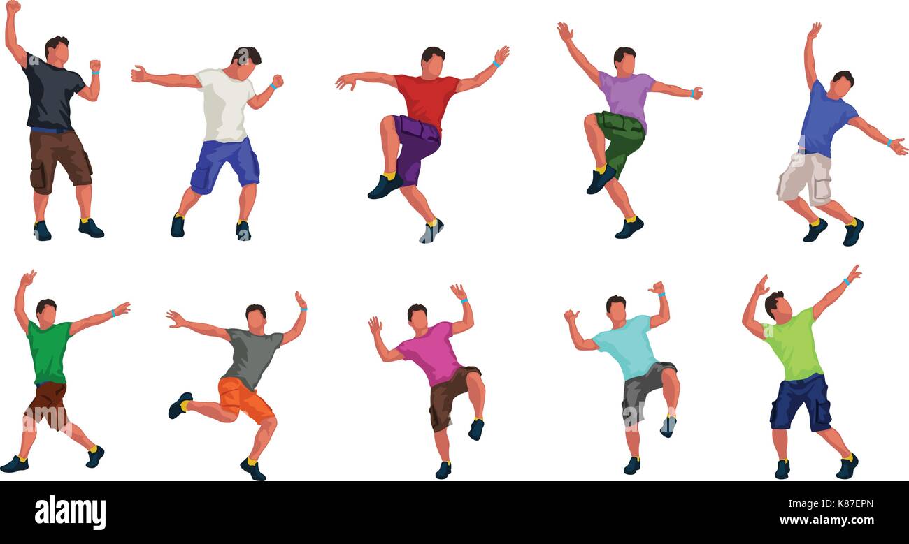 male dancer set Stock Vector Image & Art - Alamy