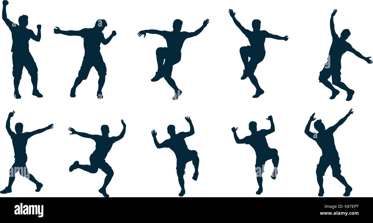 male silhouette dancer Stock Vector Image & Art - Alamy