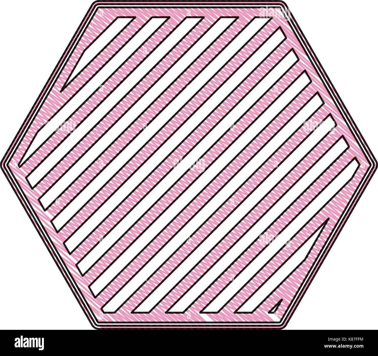 Shield in hexagon shape hi-res stock photography and images - Alamy