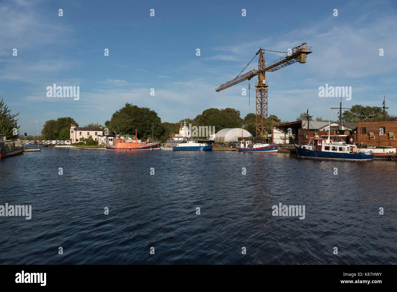 Saul Junction on the Gloucester & Sharpness Canal Gloucestershire UK A ...