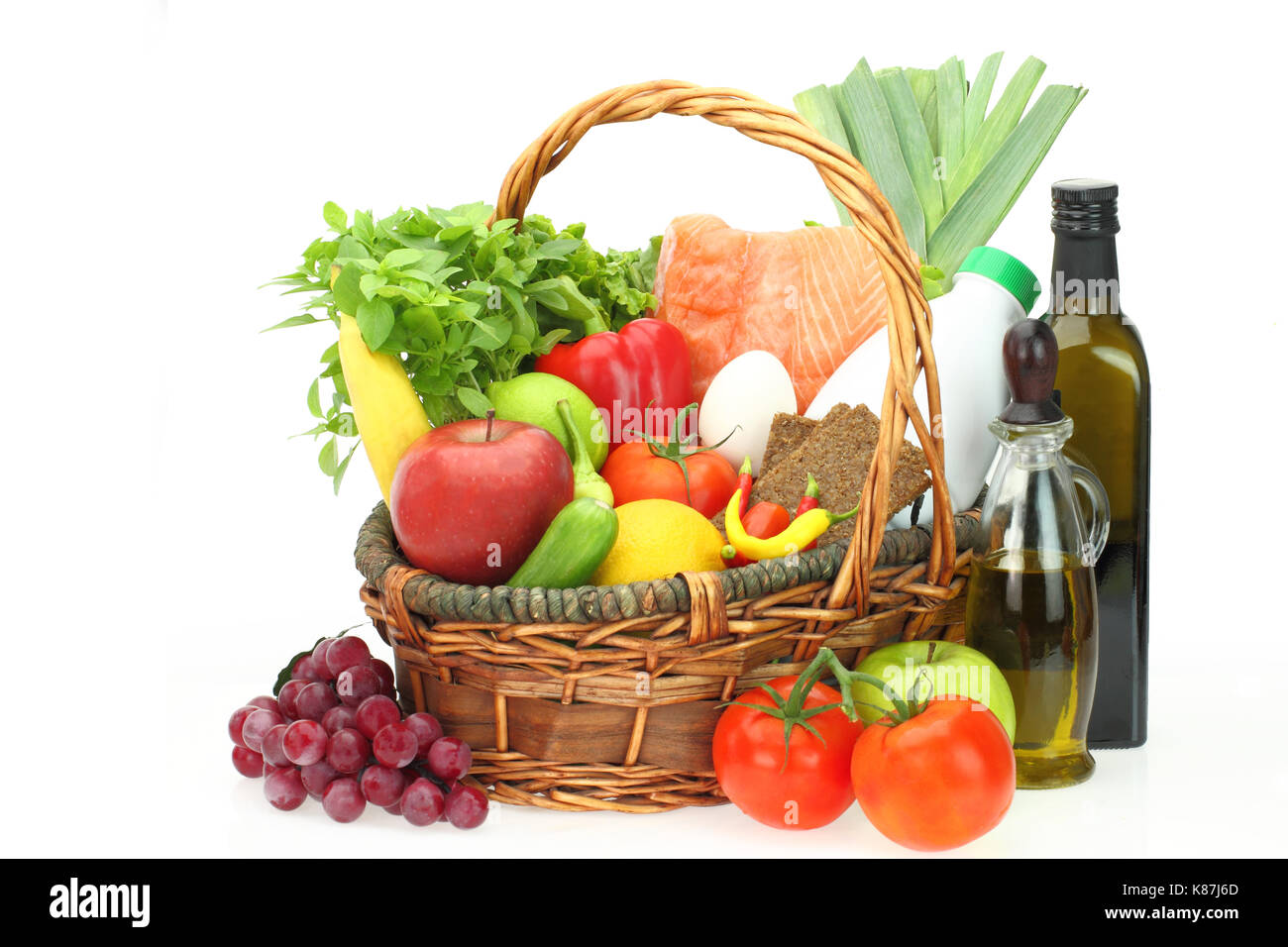 Groceries Basket High Resolution Stock Photography and Images - Alamy