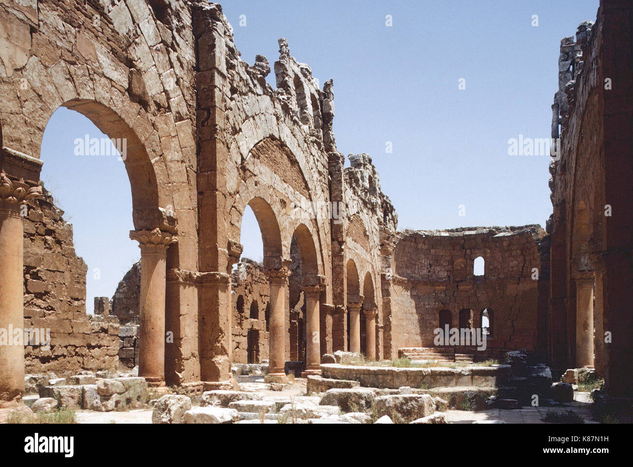Basilica of St. Sergius, Byzantine church, Rusafa (or Resafa), Syria ...
