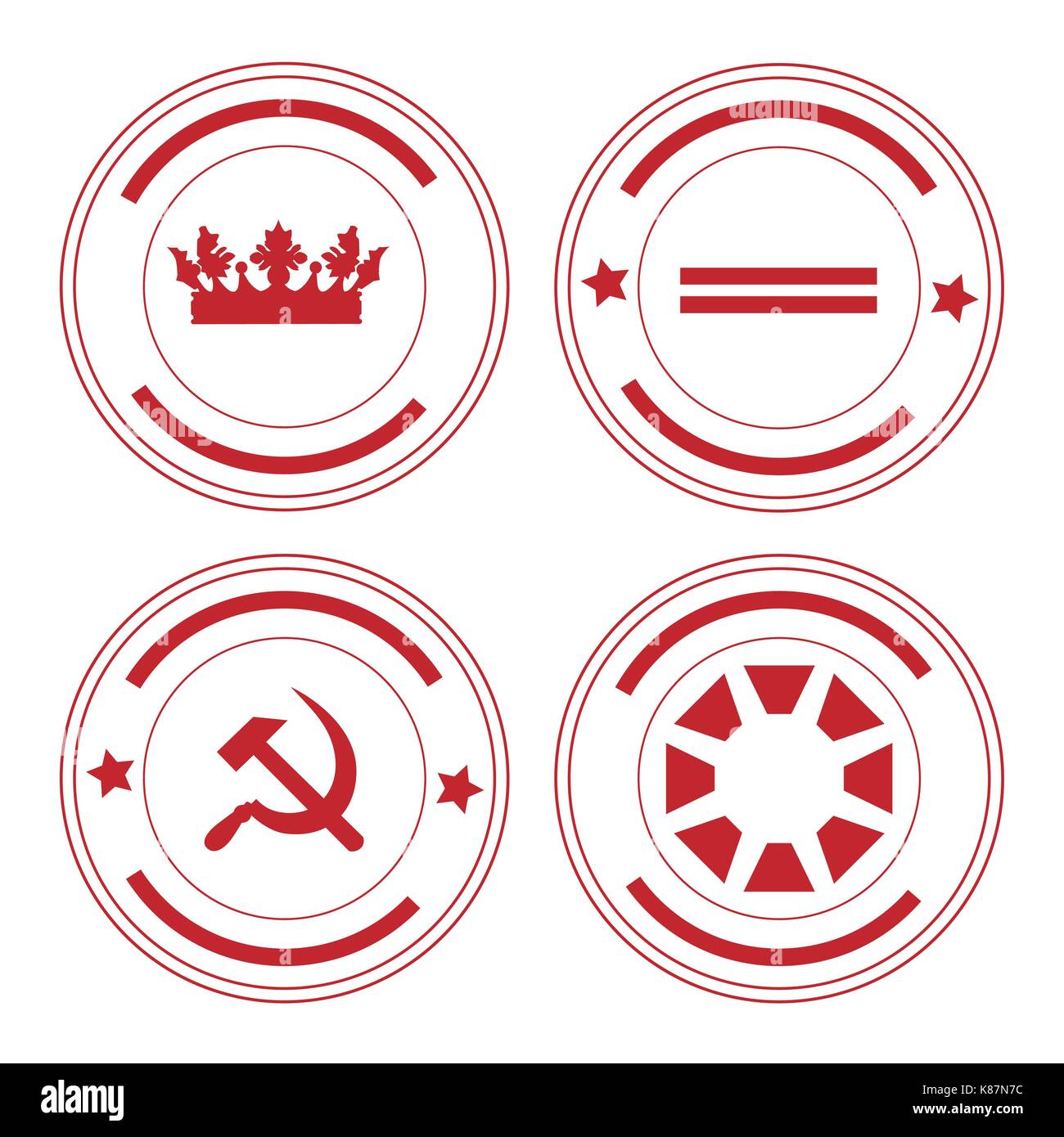 Four stamps Stock Vector Images - Alamy