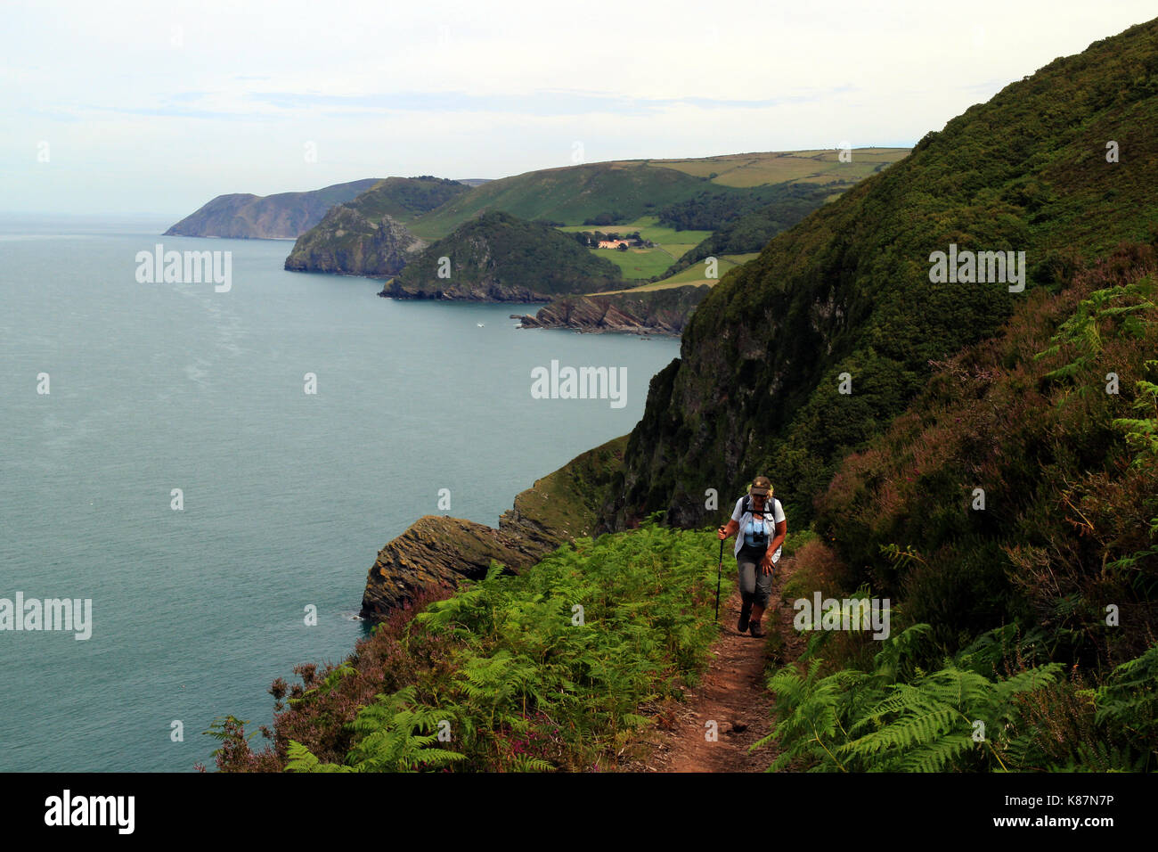 North Devon walking Stock Photo - Alamy