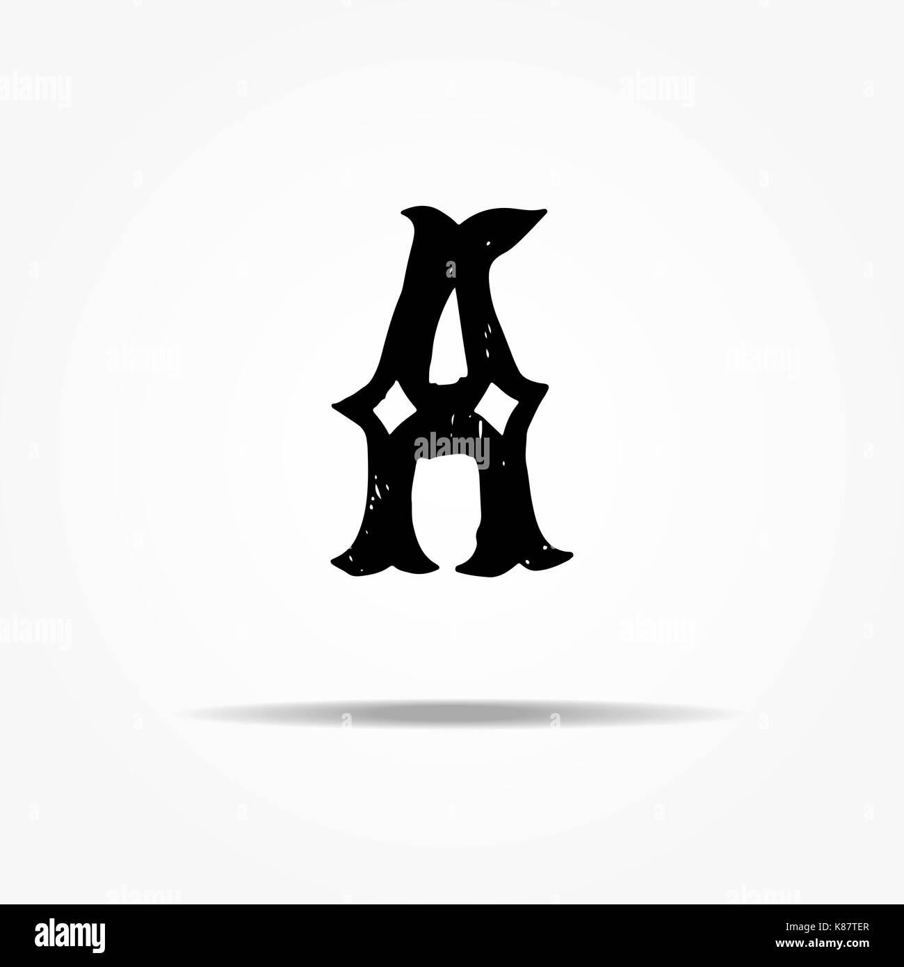 Gothic letter a Black and White Stock Photos & Images - Alamy