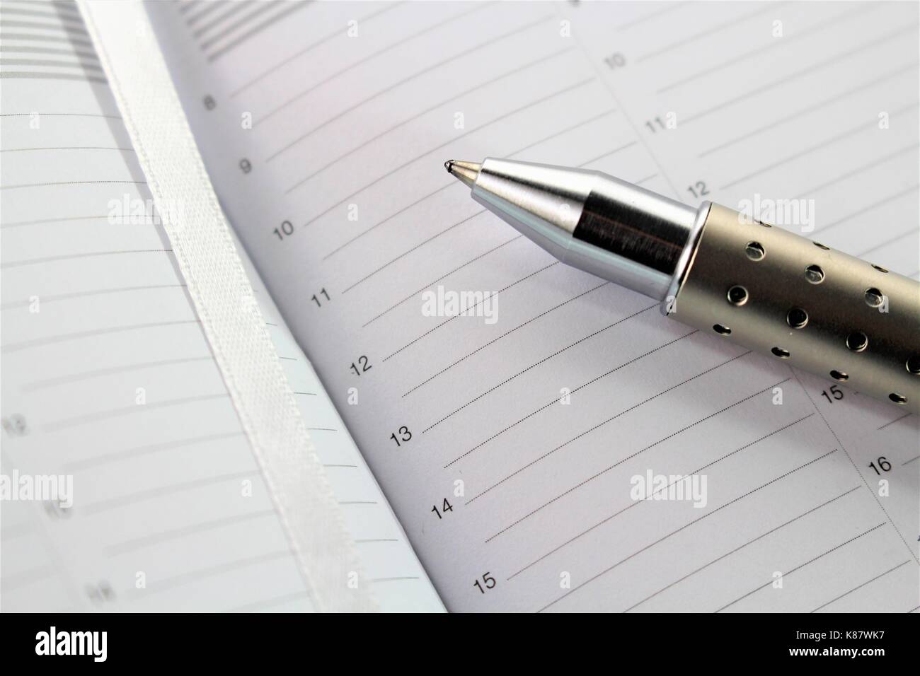 An concept Image of a schedule - planner Stock Photo - Alamy