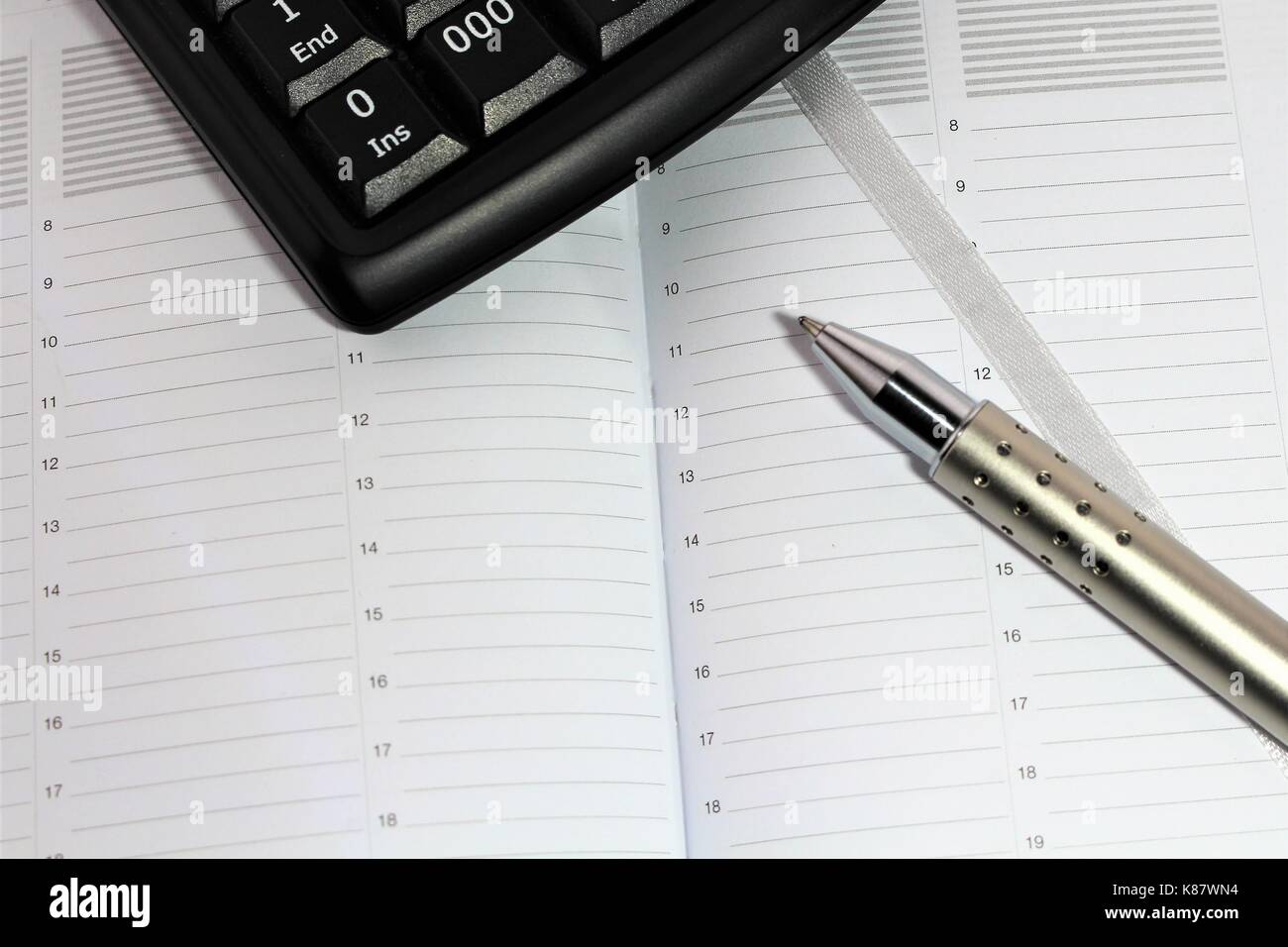 An concept Image of a schedule - planner Stock Photo - Alamy