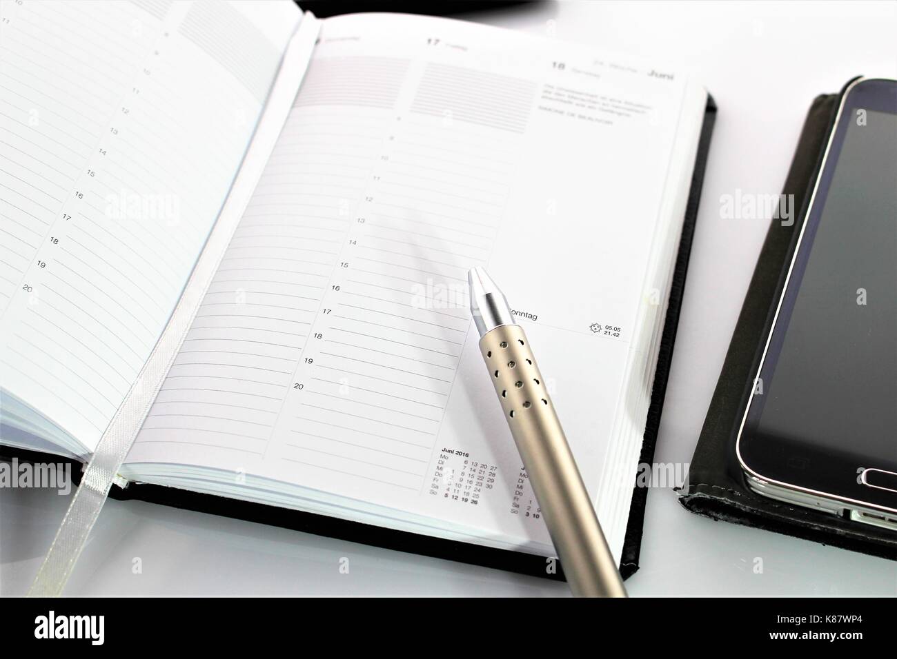 An concept Image of a schedule - planner Stock Photo - Alamy