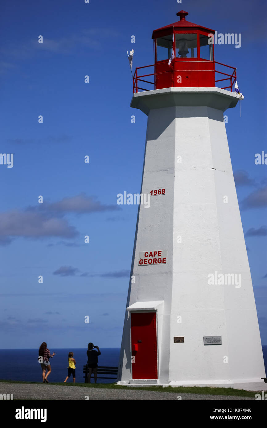 The lighthouse at Cape George, one of many place along the shoreline in ...
