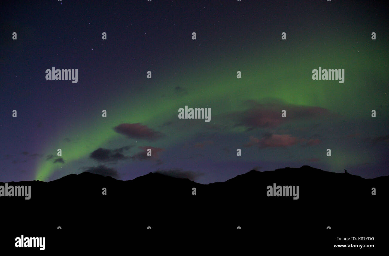 The Northern Lights perform at Denali National Park in interior Alaska ...
