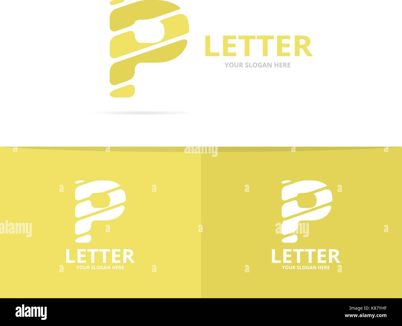 Unique vector letter P logo design template Stock Vector Image & Art ...