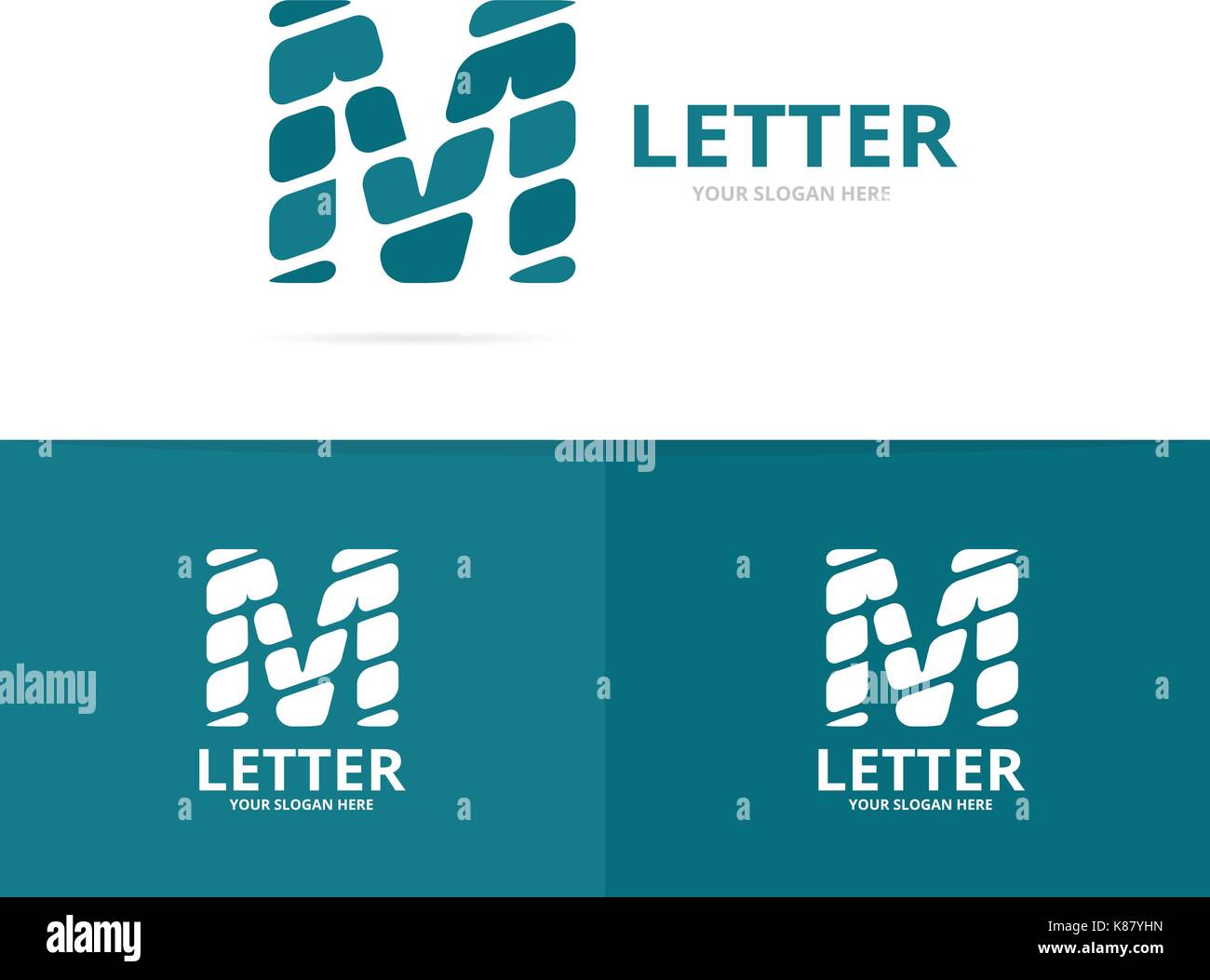 Unique vector letter M logo design template Stock Vector Image & Art ...