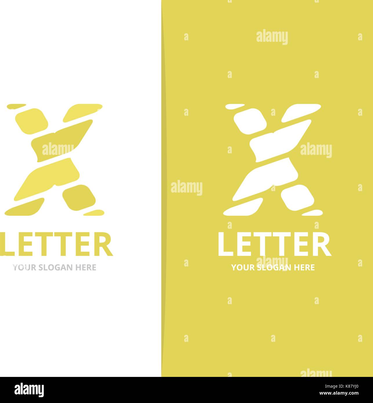 Unique vector letter X logo design template Stock Vector Image & Art ...