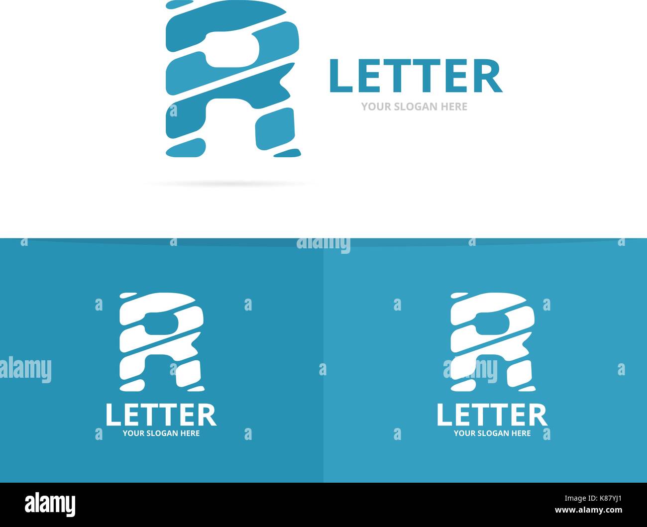 Unique vector letter R logo design template Stock Vector Image & Art ...