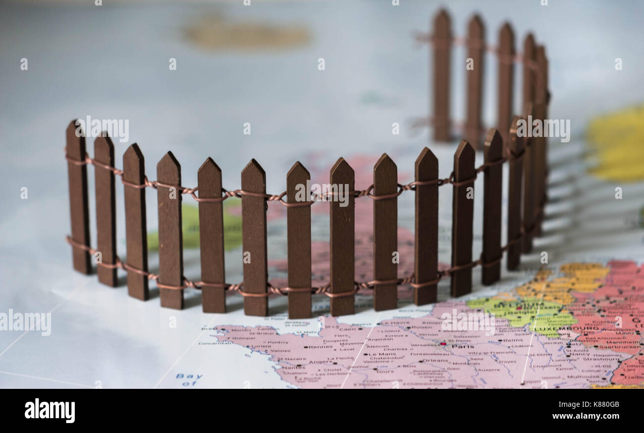 Brexit conceptual Map Stock Photo - Alamy