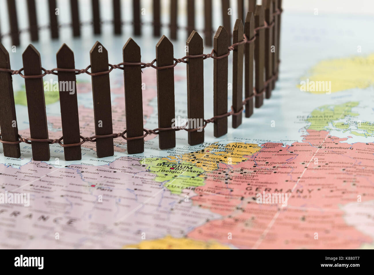 Brexit conceptual Map Stock Photo - Alamy