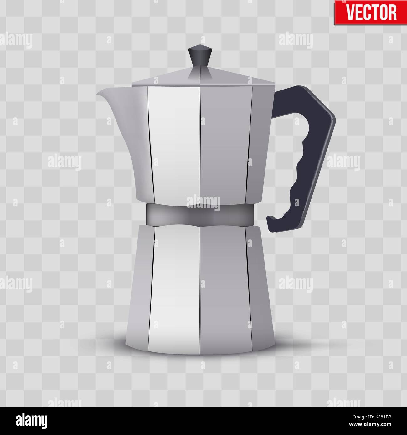 Classic Metal Coffee Maker Stock Vector Image And Art Alamy