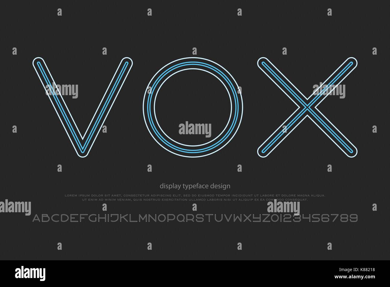 round alphabet letters and numbers. vector, font type design. sport ...
