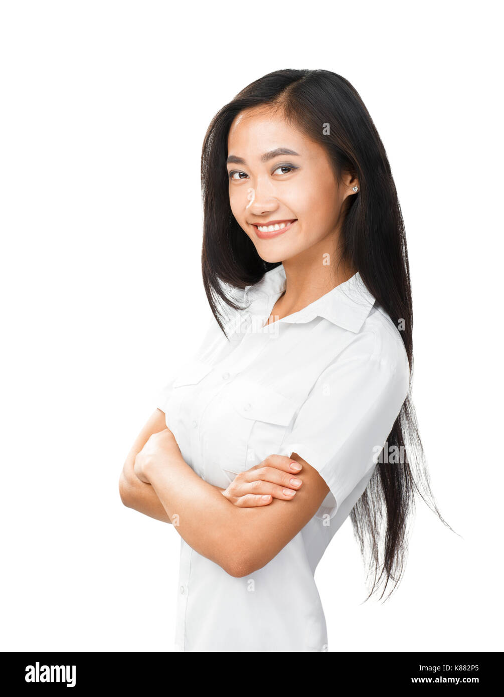 White background half body beautiful hi-res stock photography and ...