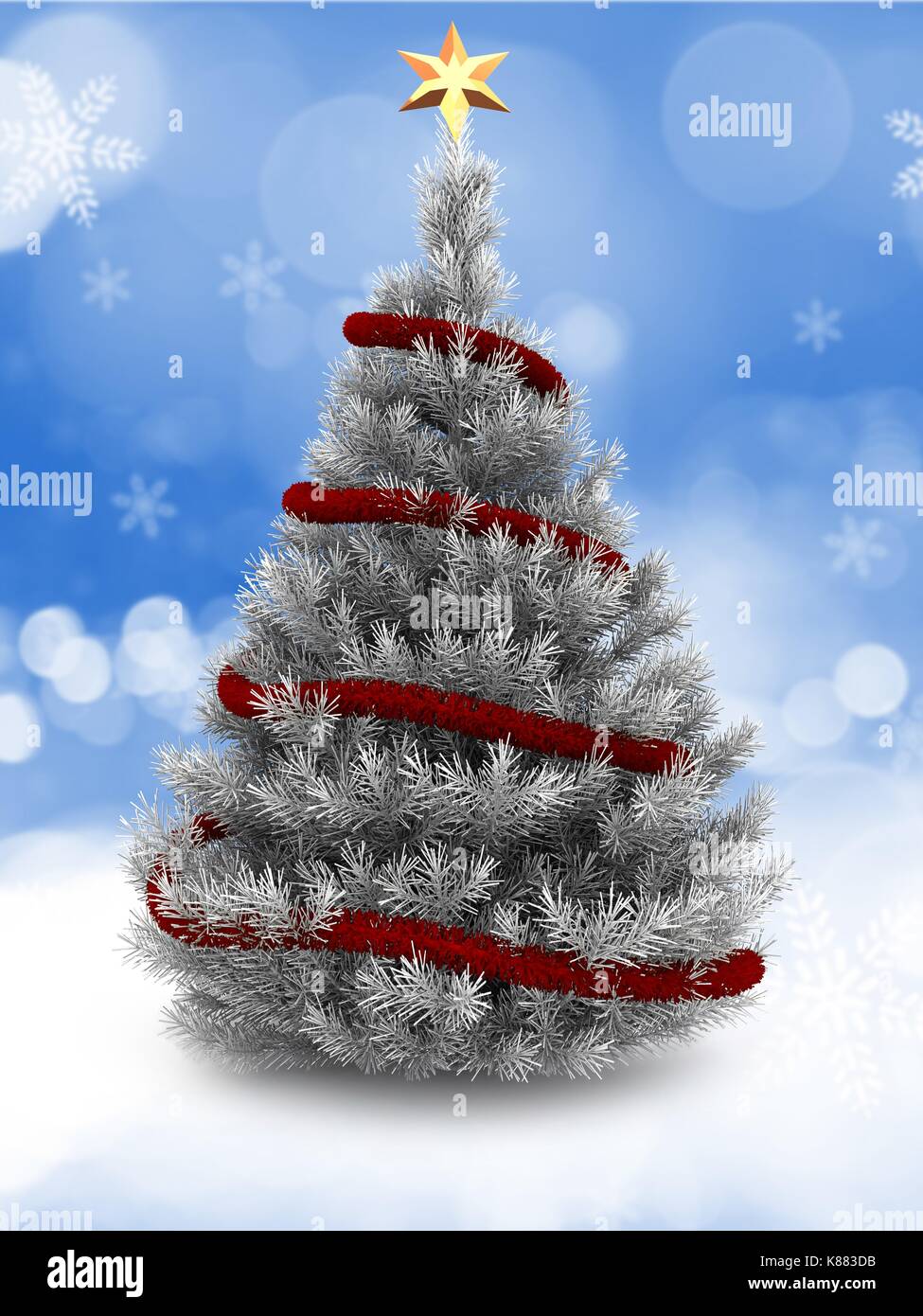 3d illustration of Christmas tree Stock Photo - Alamy