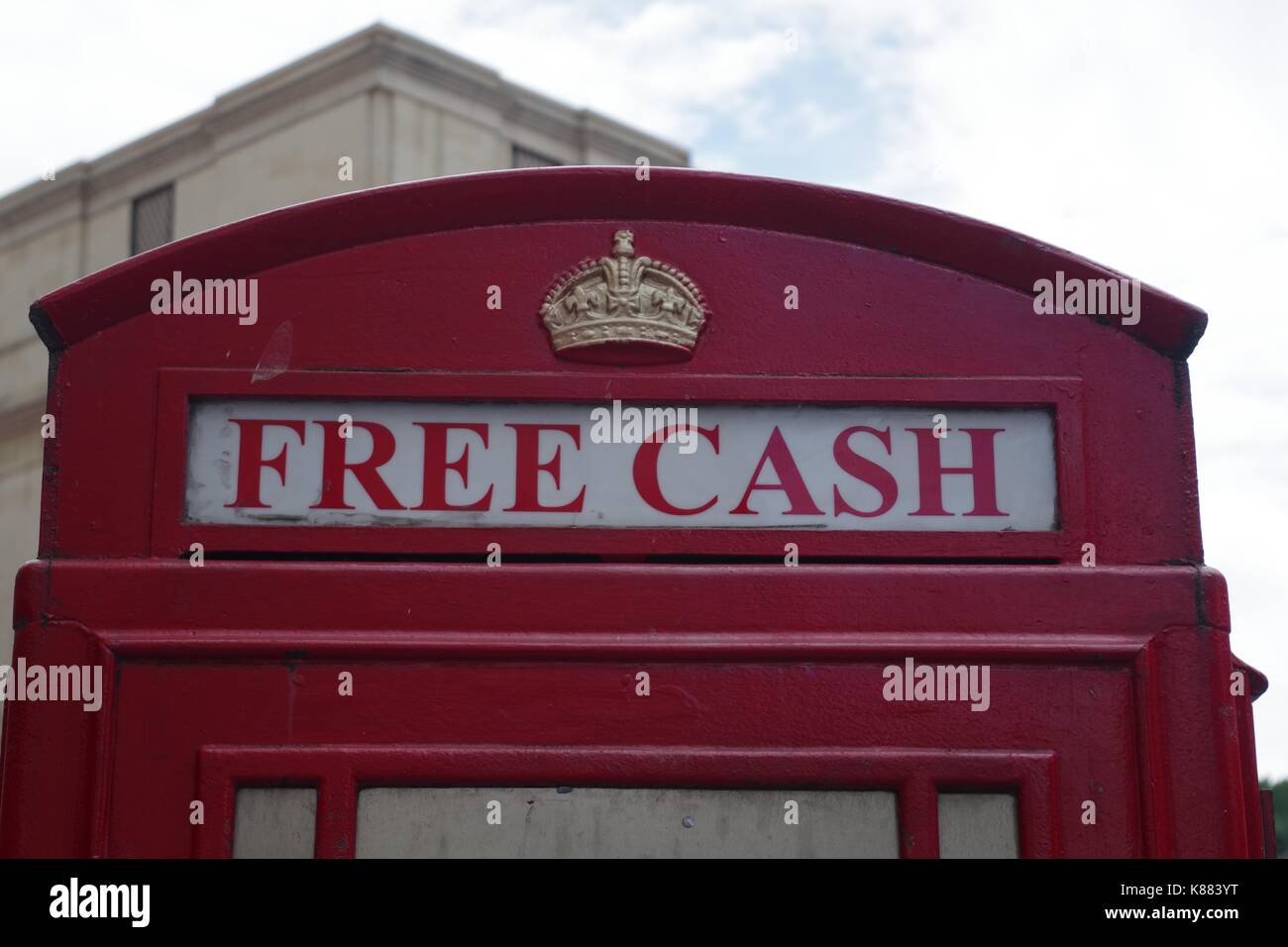 Free Cash Telephone Box. City of Bath, Somerset, UK. August, 2017 Stock ...