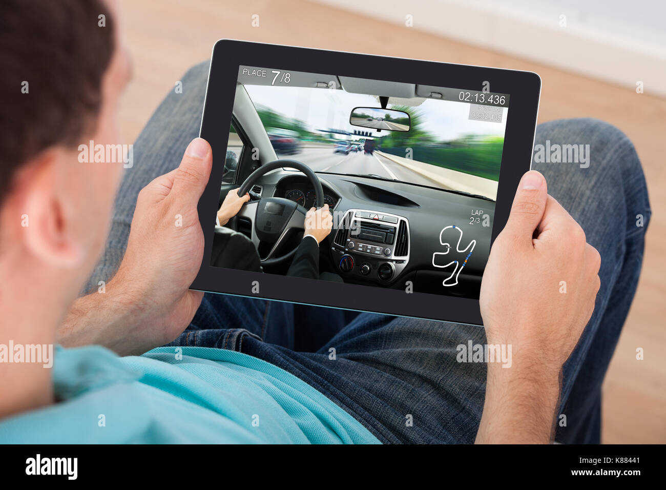 Car racing game screen hi-res stock photography and images - Alamy