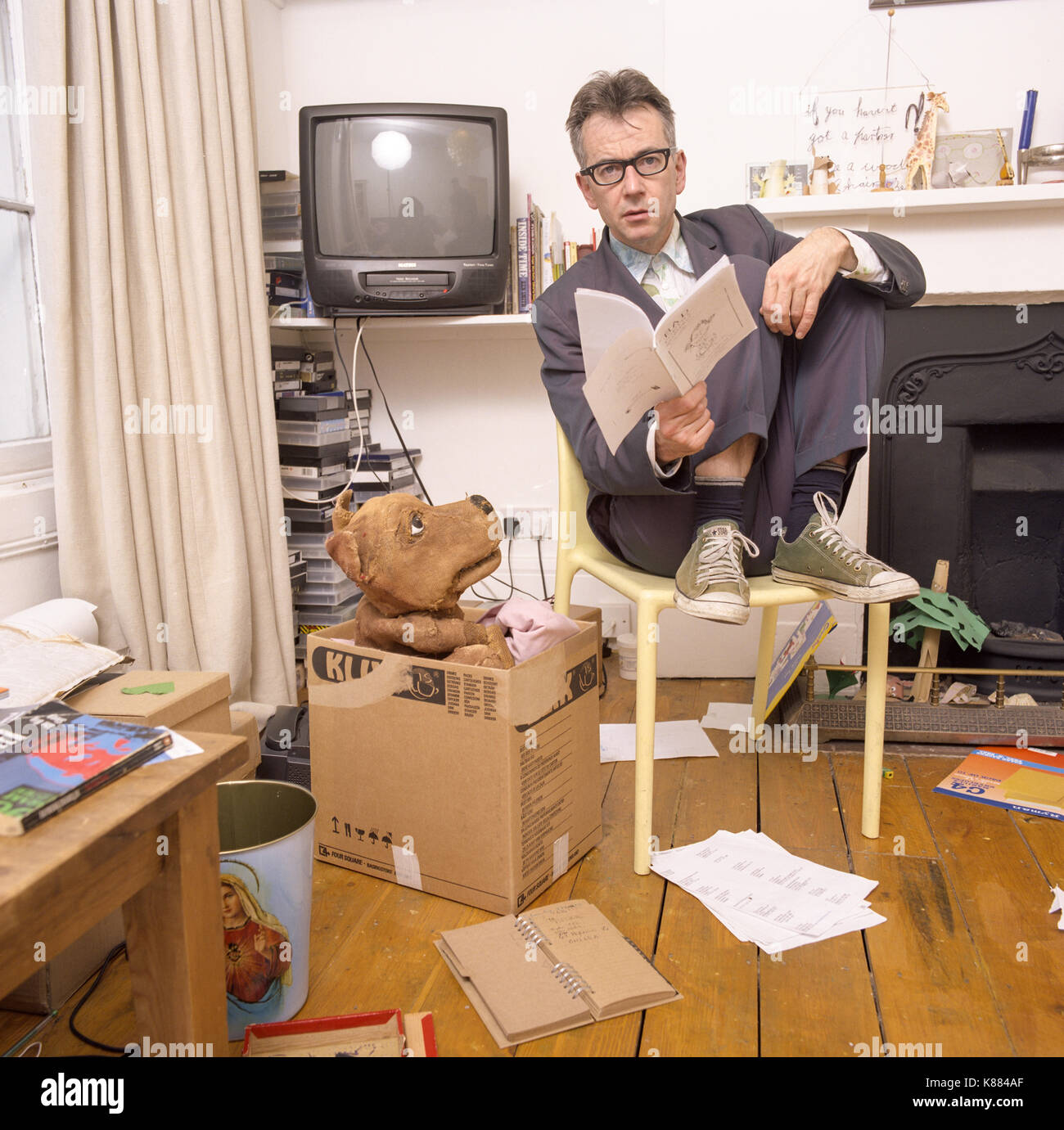 John Hegley , English performance poet, author, comedian, musician and ...