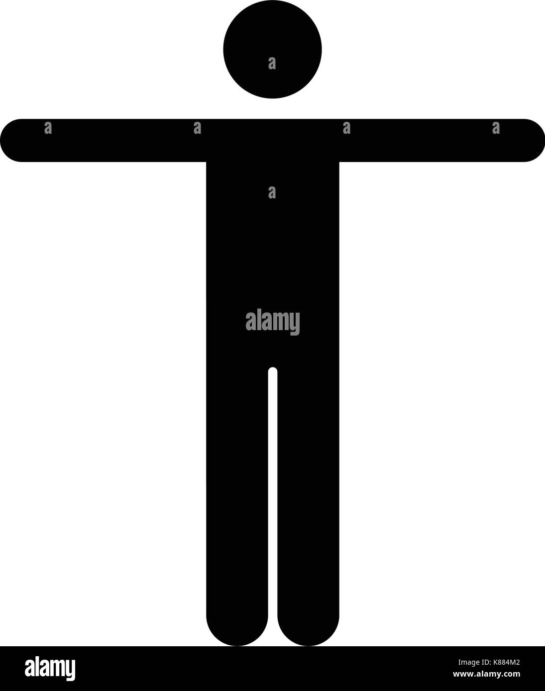 Man Icon Vector Person Male Symbol in Glyph Pictogram illustration ...