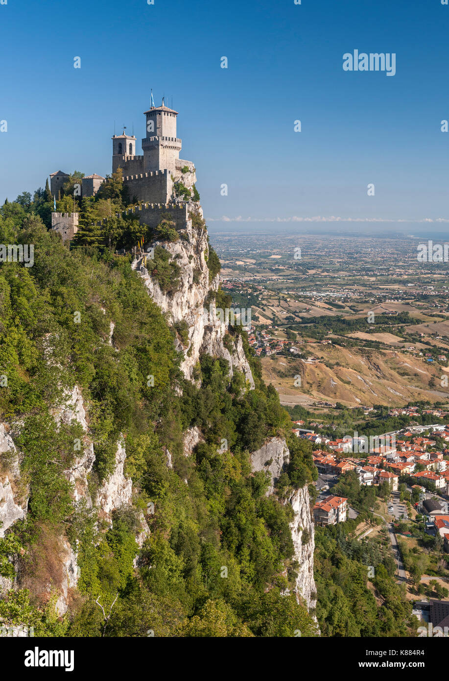 Guaita fortress/tower (aka Rocca/Torre Guaita) on Mount Titan (Monte ...