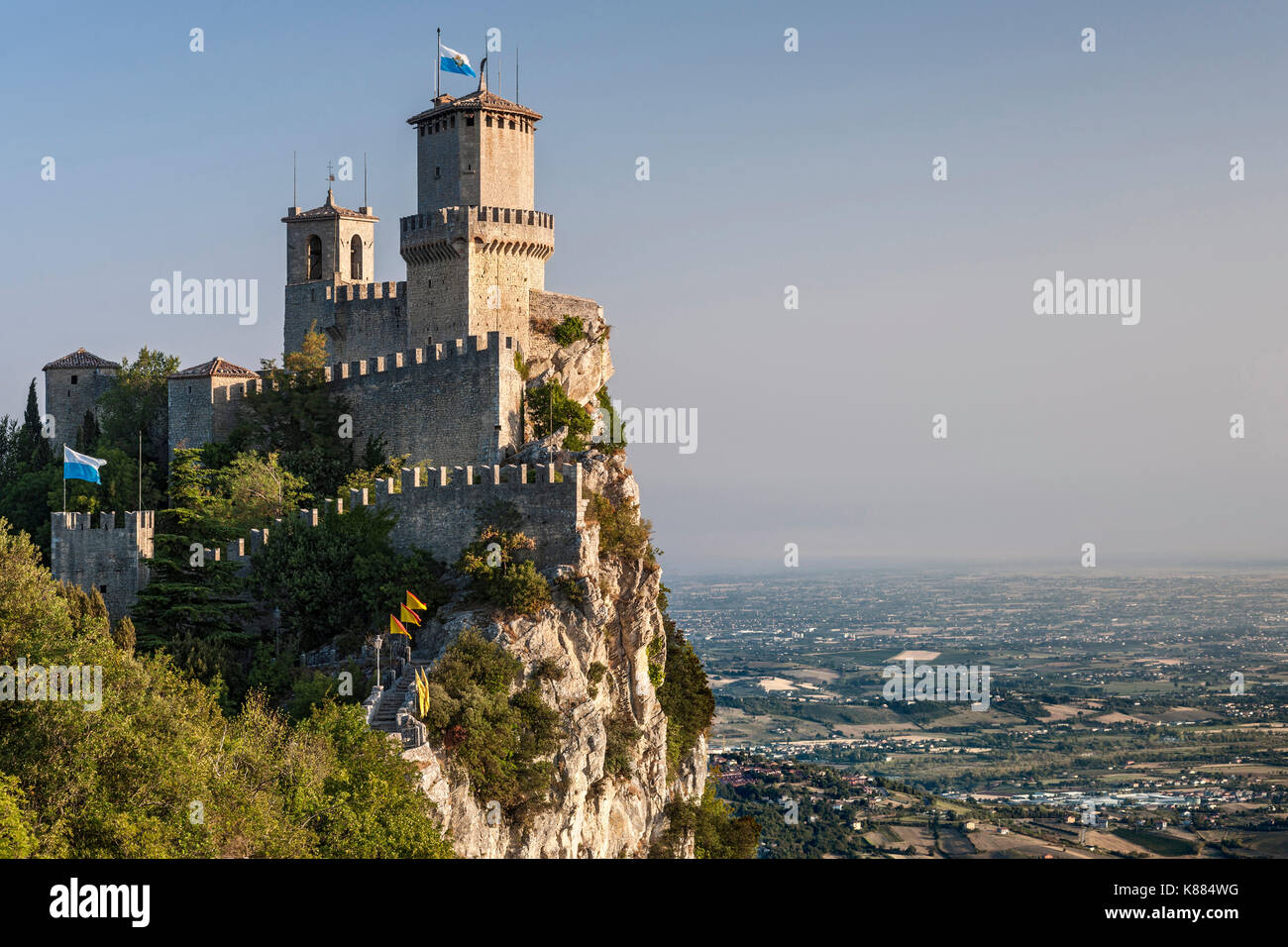 Guaita fortress/tower (aka Rocca/Torre Guaita) on Mount Titan (Monte ...