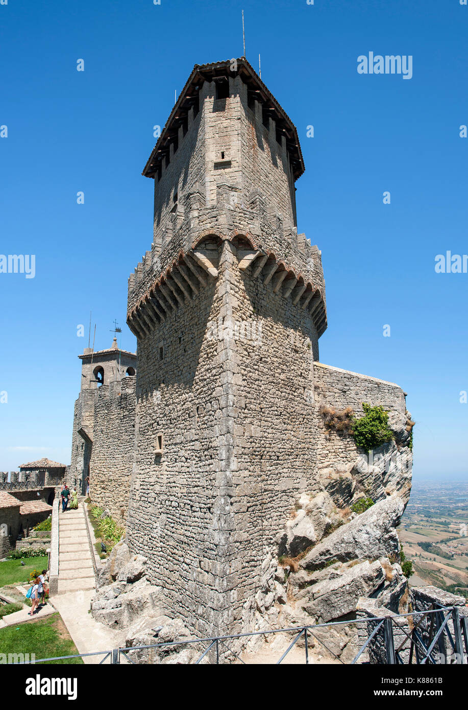 Guaita fortress/tower (aka Rocca/Torre Guaita) on Mount Titan (Monte ...