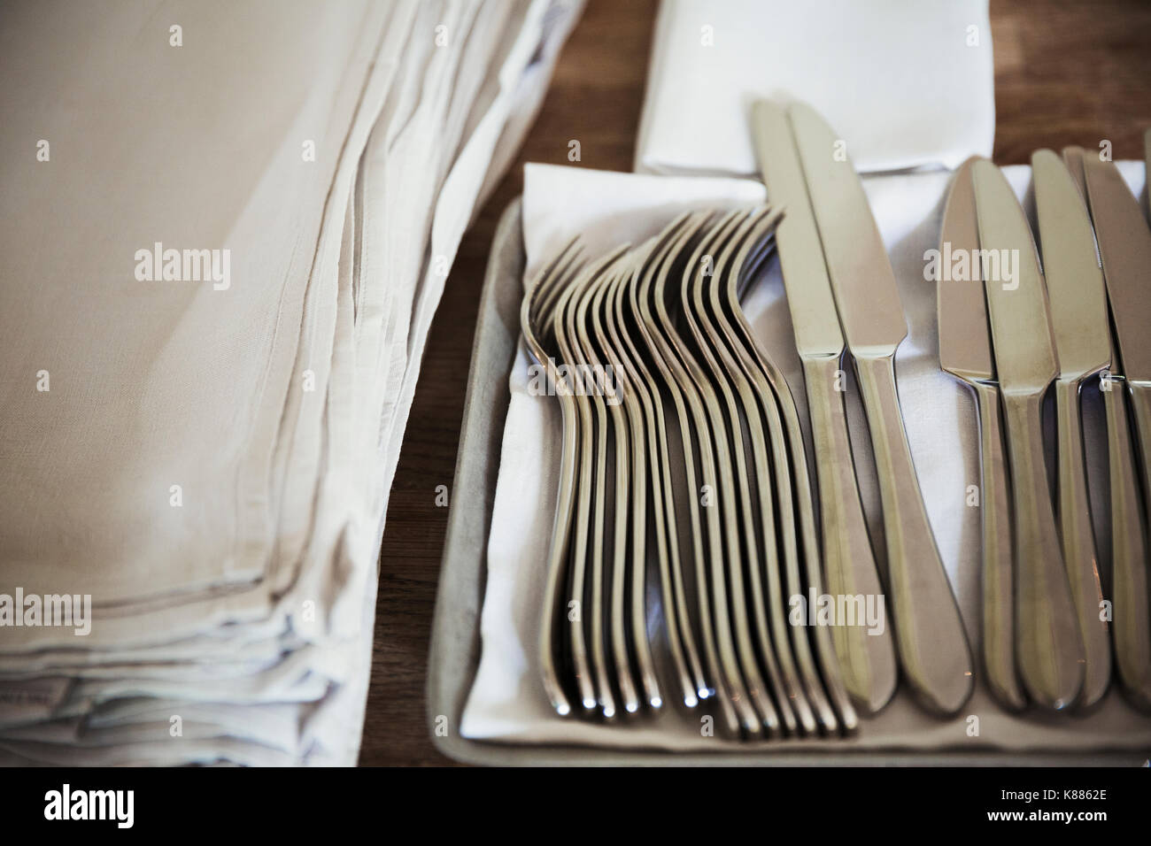 Knives on a table hi-res stock photography and images - Alamy