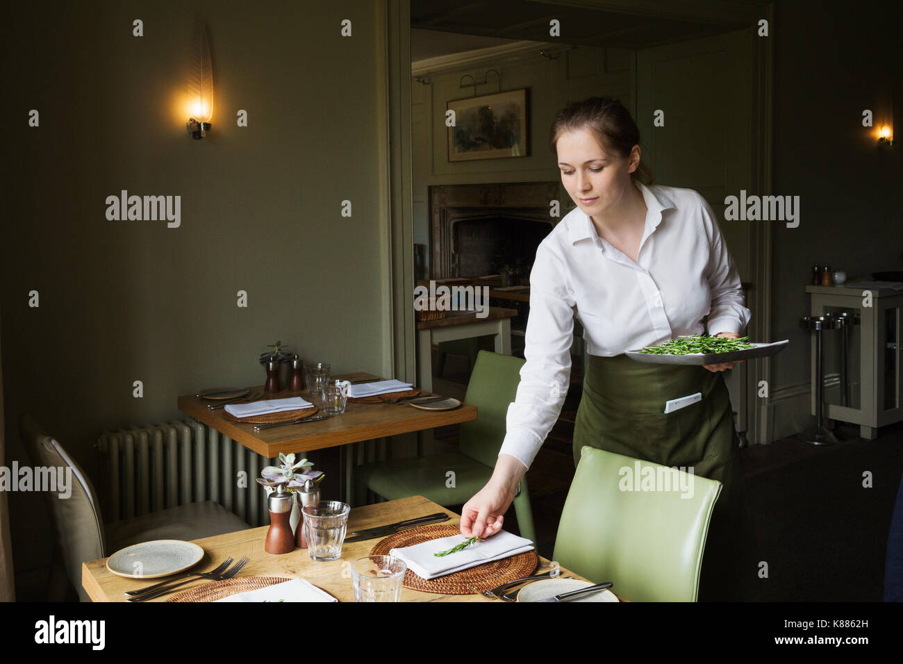 Young woman setting plant hi-res stock photography and images - Alamy