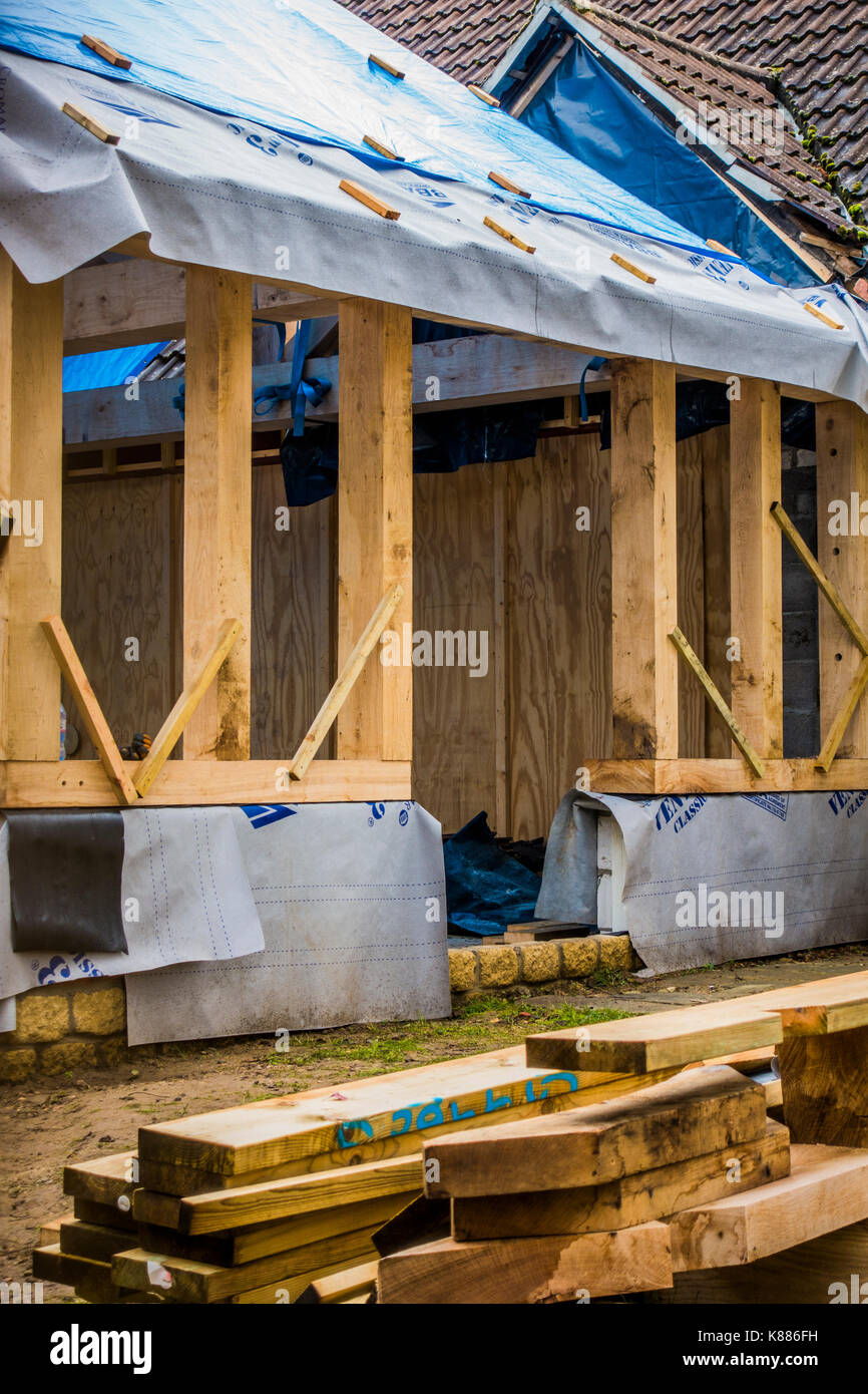 Timber wooden wood battening hi-res stock photography and images - Alamy