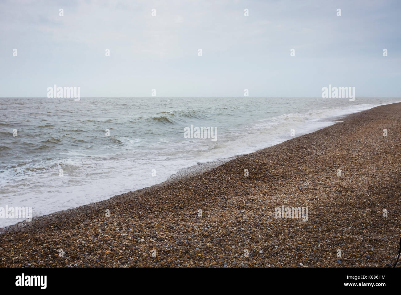 View along pebble beach hi-res stock photography and images - Alamy