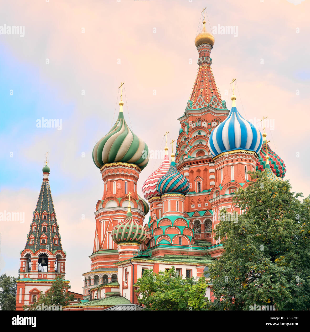 St basil's cathedral bell tower hi-res stock photography and images - Alamy