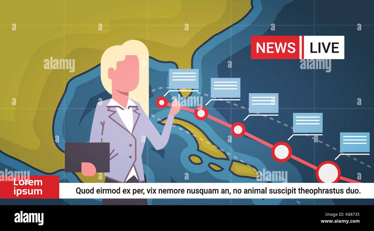 Weather reporter meteorologist map hi-res stock photography and images ...