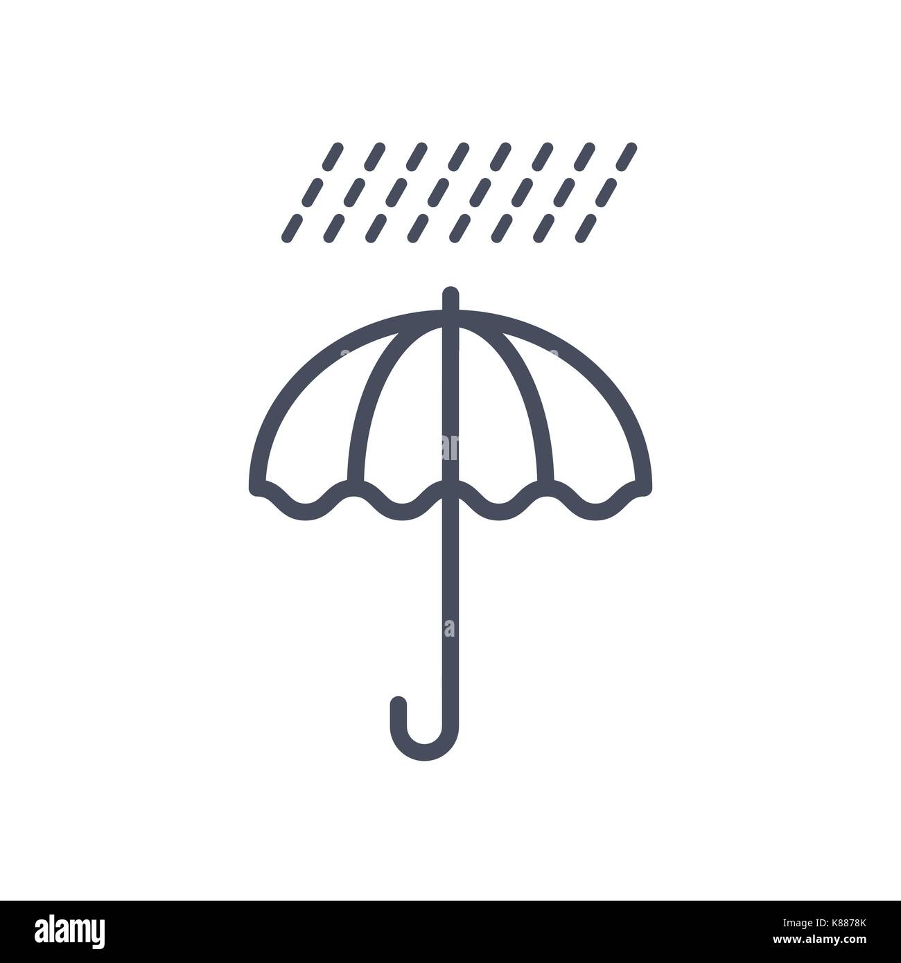 Rain Weather Icon Climate Forecast Concept Stock Vector Image & Art - Alamy