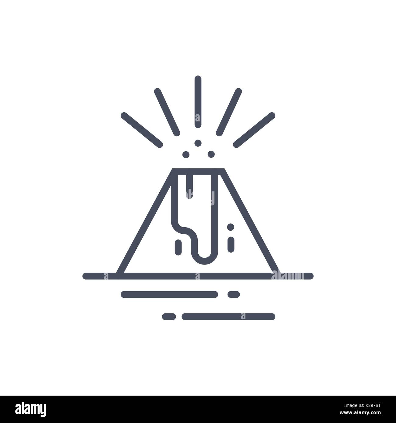 Volcanic eruption concept Cut Out Stock Images & Pictures - Alamy