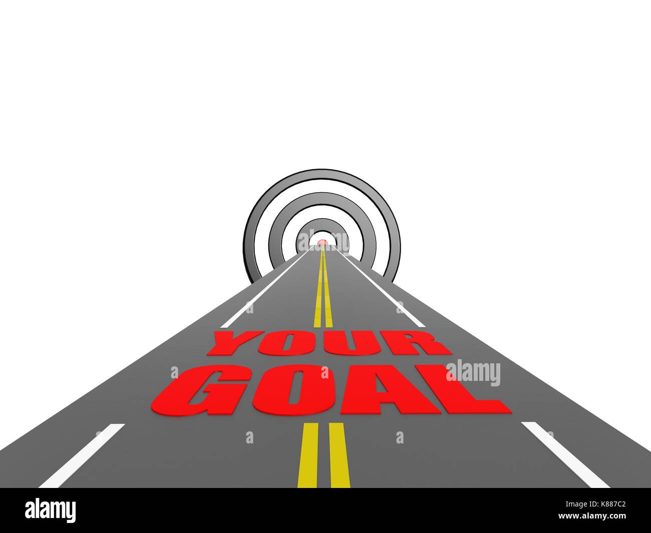 Road your goal Stock Photo - Alamy