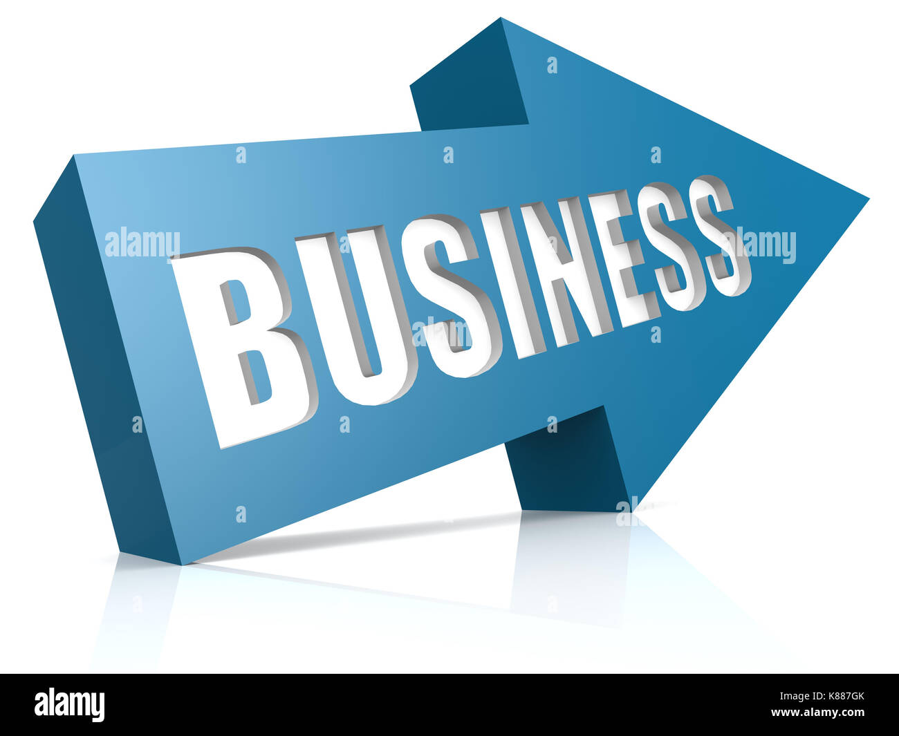Business blue arrow Stock Photo - Alamy