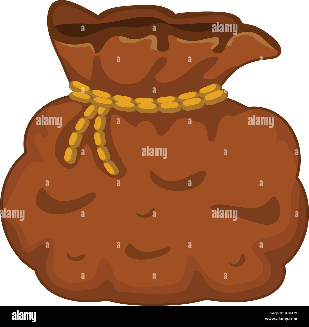 santa money bag, sack vector symbol icon design. Beautiful illustration ...